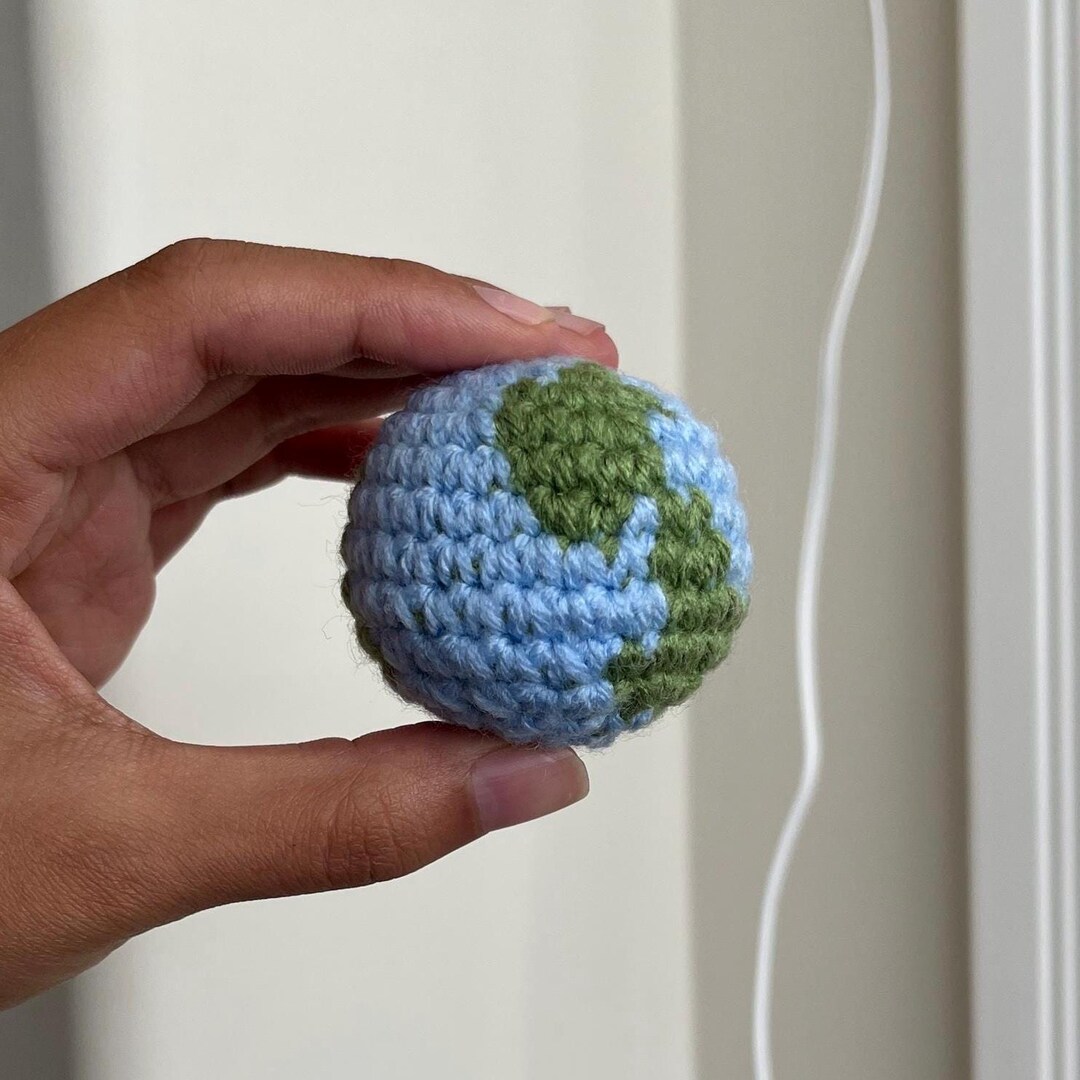 Handmade Crochet Earth Globe Cute Crochet Planet - Etsy