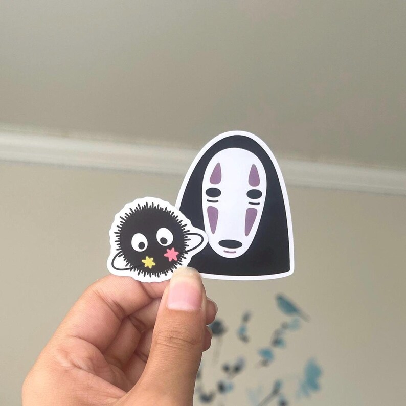 No-face kaonashi & Soot Sprite susuwatari Inspired Stickers Spirited ...