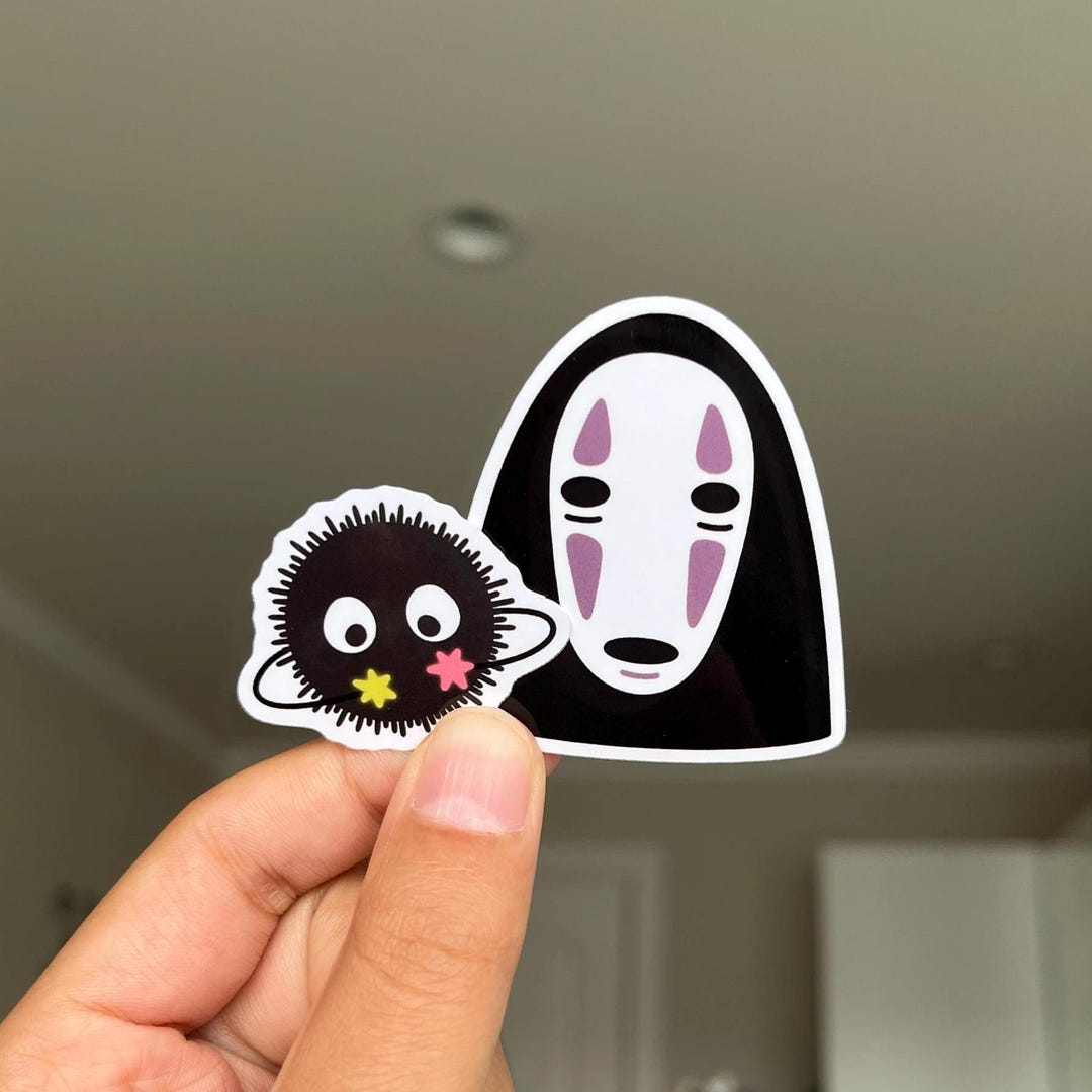 No-face (kaonashi) & Soot Sprite (susuwatari) Inspired Stickers | Cute ...