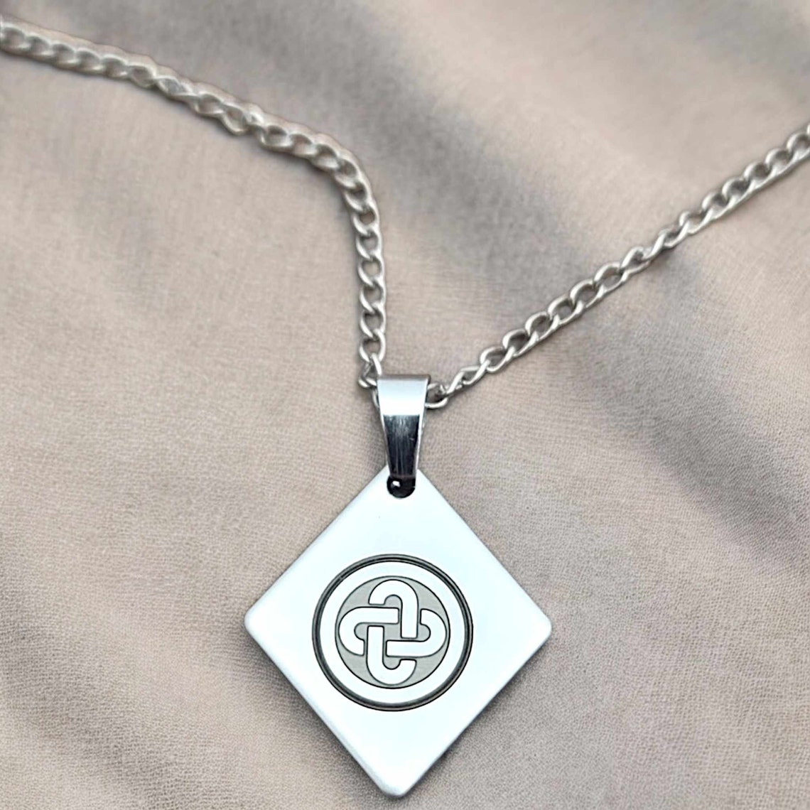 Mvskoke Knot Pendant on Stainless / Southeastern Tribal Motif ...