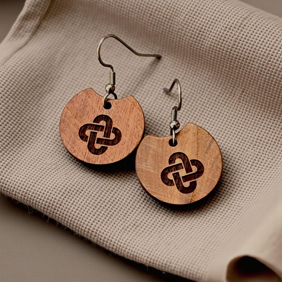 Wood Knot Earrings - Muscogee Creek Nation, Choctaw, Chickasaw ...