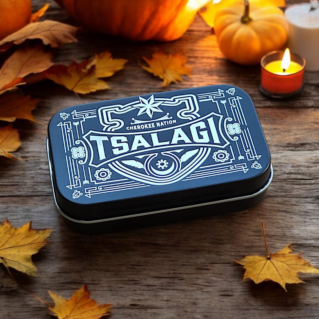 Cherokee Nation Tin Gift Box - "tsalagi" Engraved on Metal - Etsy