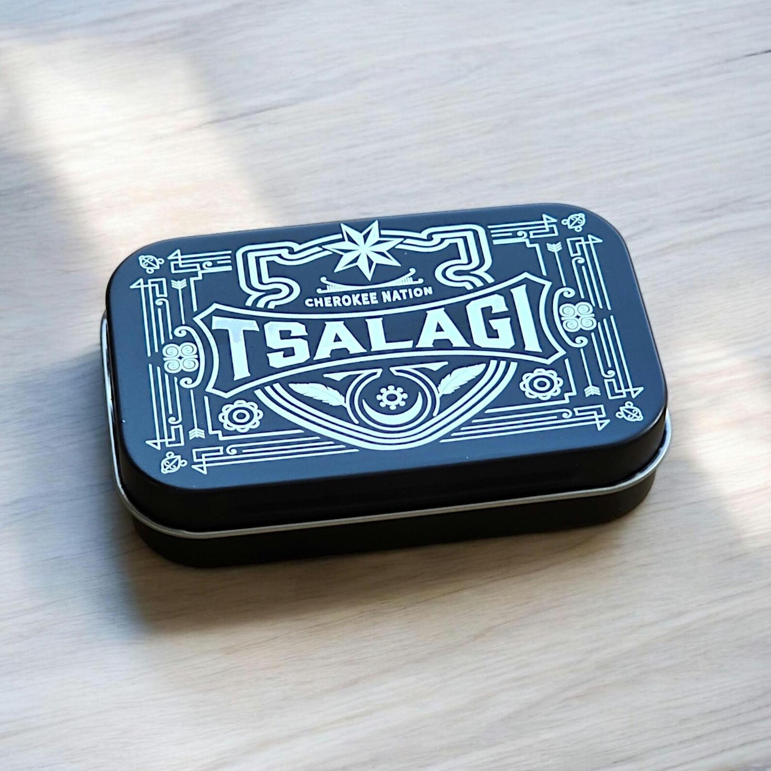 Cherokee Nation Tin Gift Box - "tsalagi" Engraved on Metal - Etsy