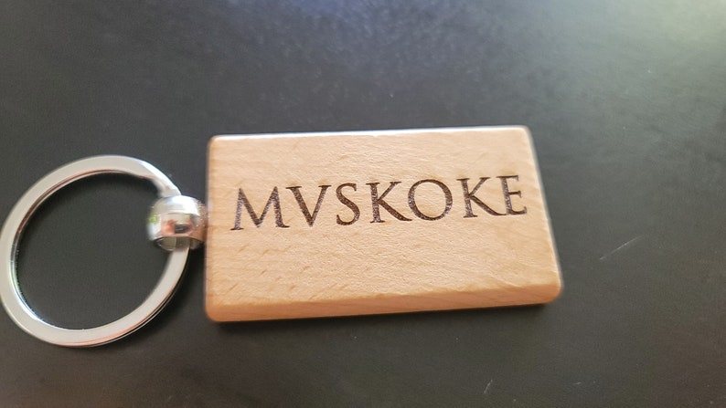 Mvskoke Knot Keychain Fob (wood) - Muscogee Creek Nation - Etsy