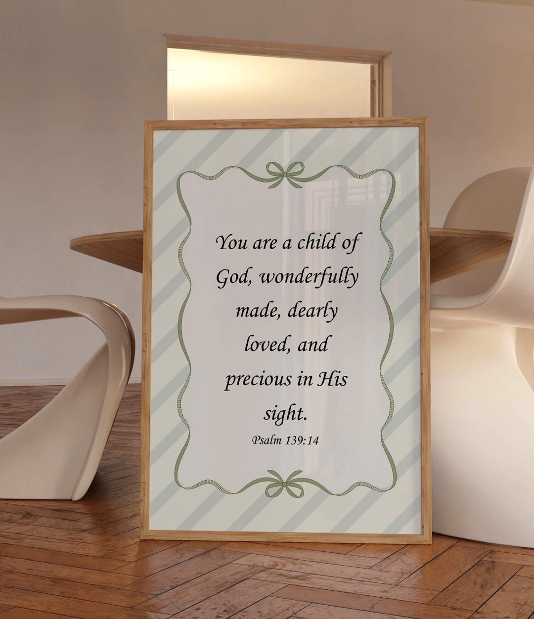 Christian Art Psalm 139:14 Printable Scripture Artwork Inspirational ...