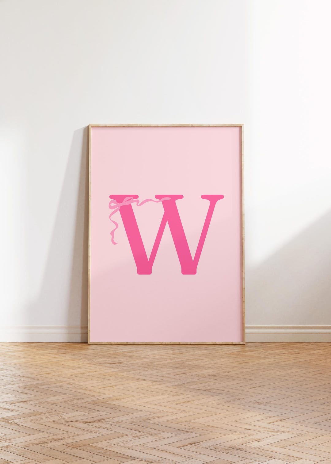Letter W Poster, W Initial, Big Letters for Wall, Alphabet Letter Art ...