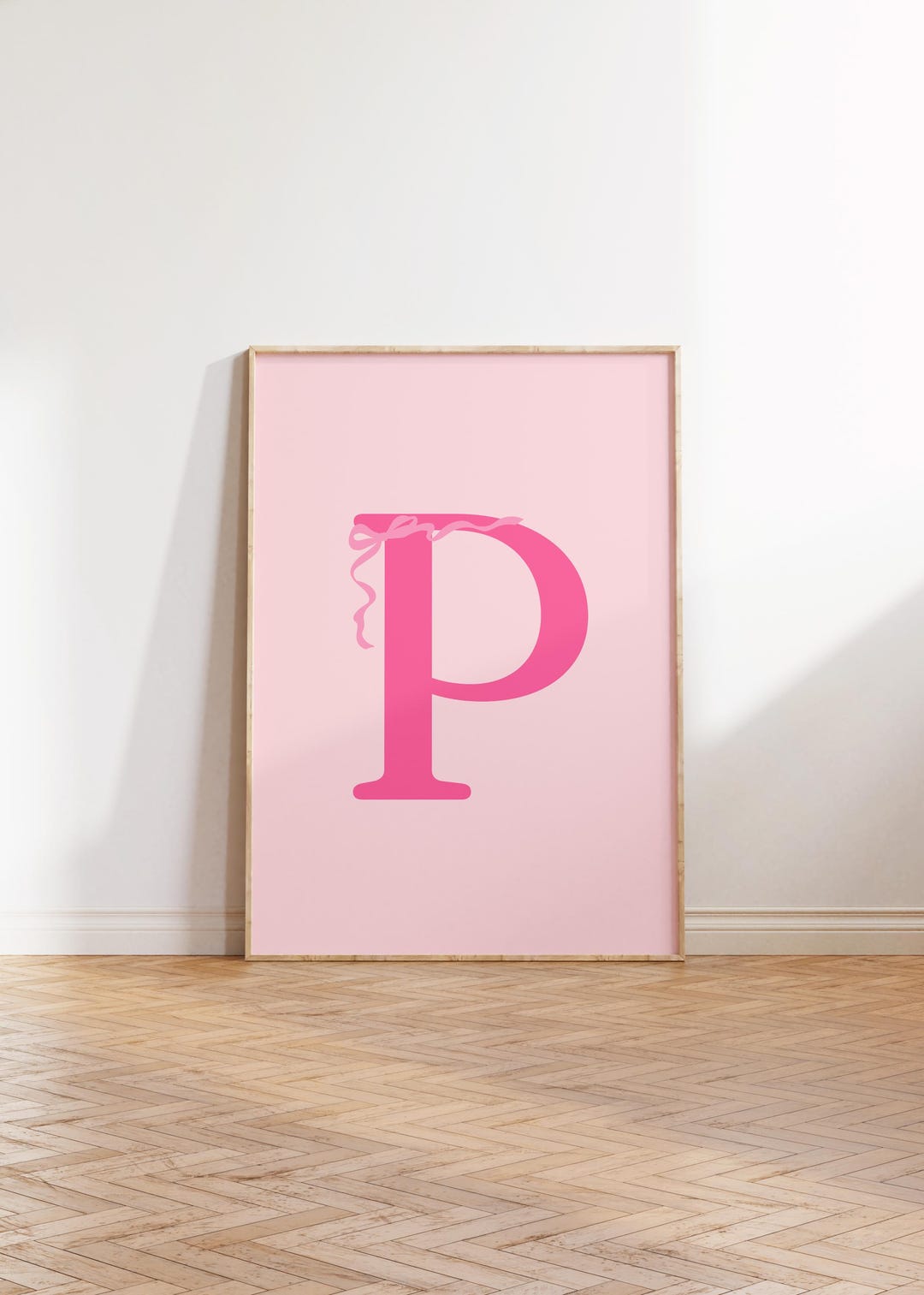 Letter P Poster, P Initial, Big Letters for Wall, Alphabet Letter Art ...