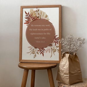 Christian Wall Art Neutral Colors Home Decor Preppy Living Room Decor ...