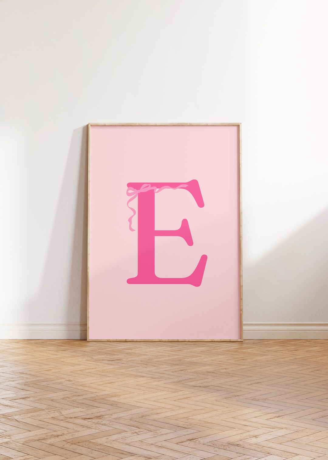 Letter E Poster, E Initial, Big Letters for Wall, Alphabet Letter Art ...