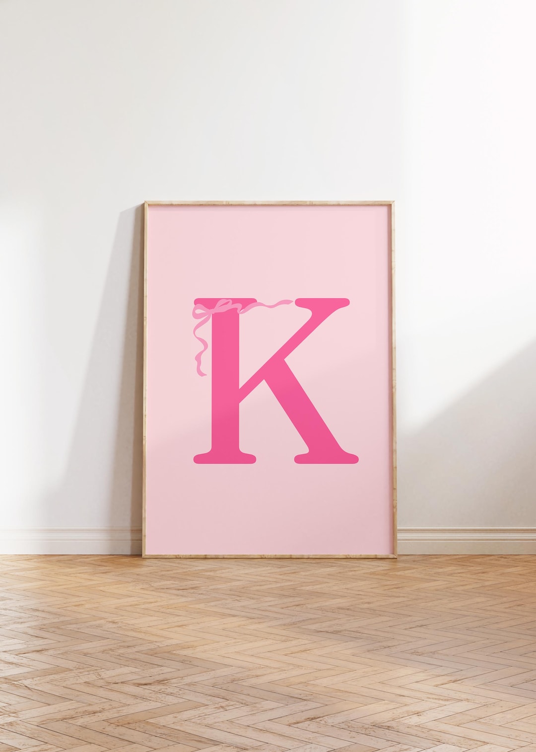 Letter K Poster, K Initial, Big Letters for Wall, Alphabet Letter Art ...