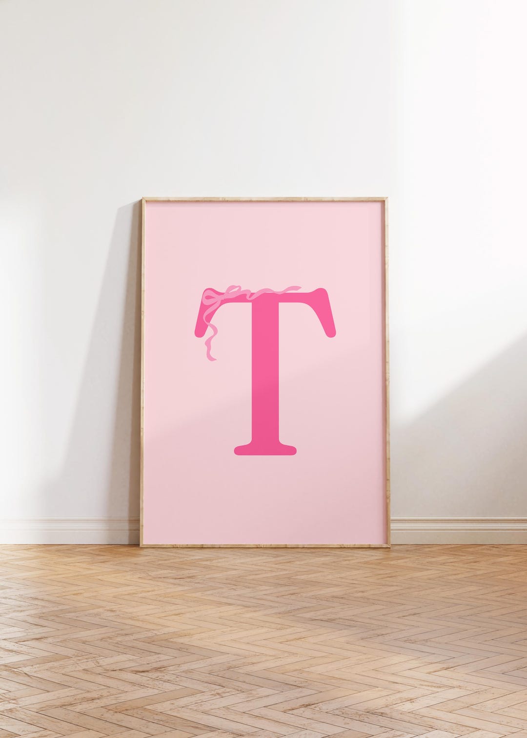 Letter T Poster, T Initial, Big Letters for Wall, Alphabet Letter Art ...