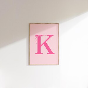 Letter K Poster, K Initial, Big Letters for Wall, Alphabet Letter Art ...