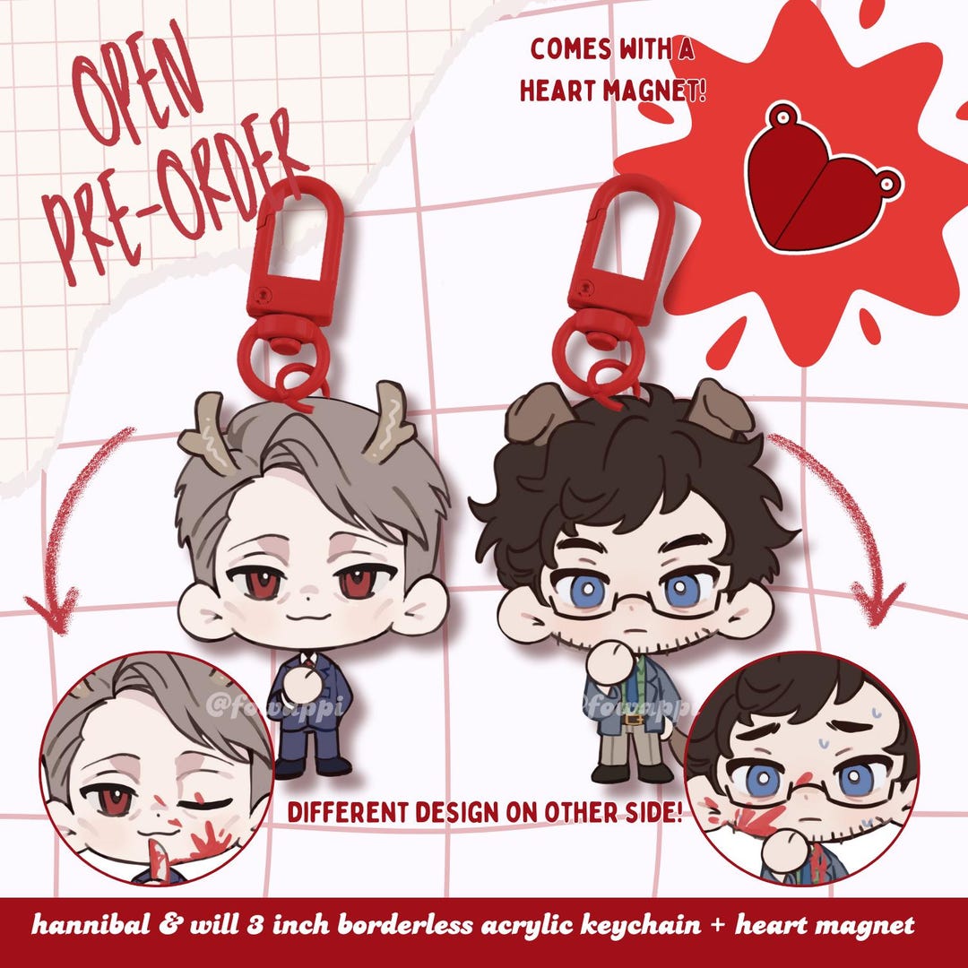 HANNIGRAM Hannibal Will Graham Keychain - Etsy