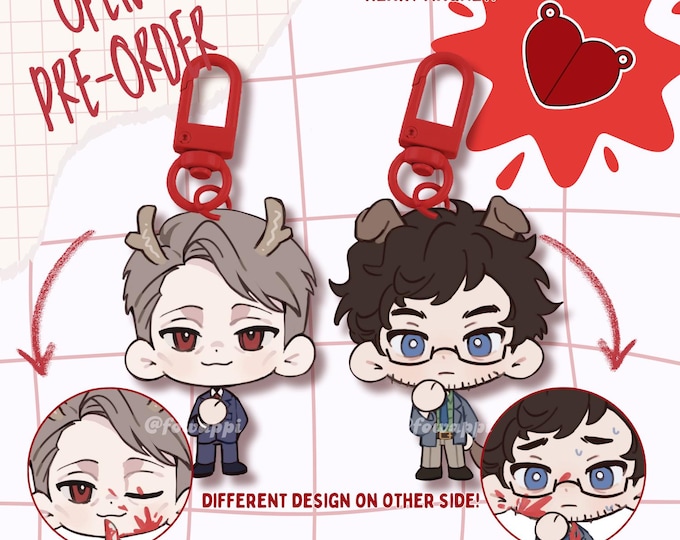 HANNIGRAM Hannibal Will Graham Keychain - Etsy