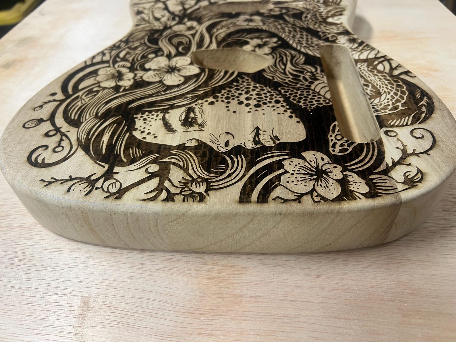 One of a Kind Laser Engraved Telecaster Body - Etsy