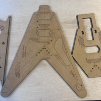 Jackson Rhoads Guitar Plans File Svg, Dxf and Pdf for Print / Template ...