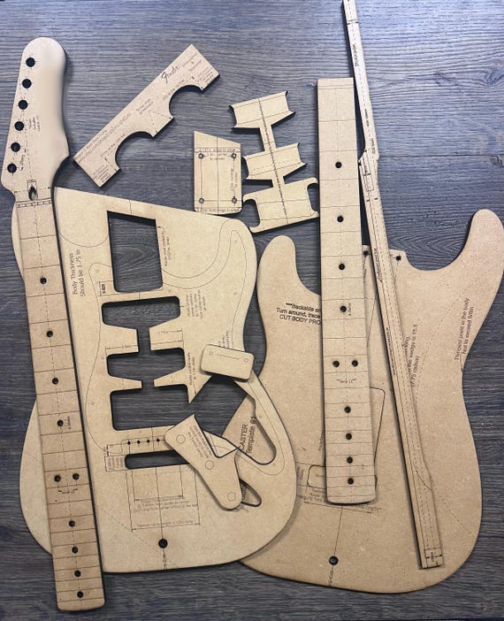 Electric Guitar Neck Template