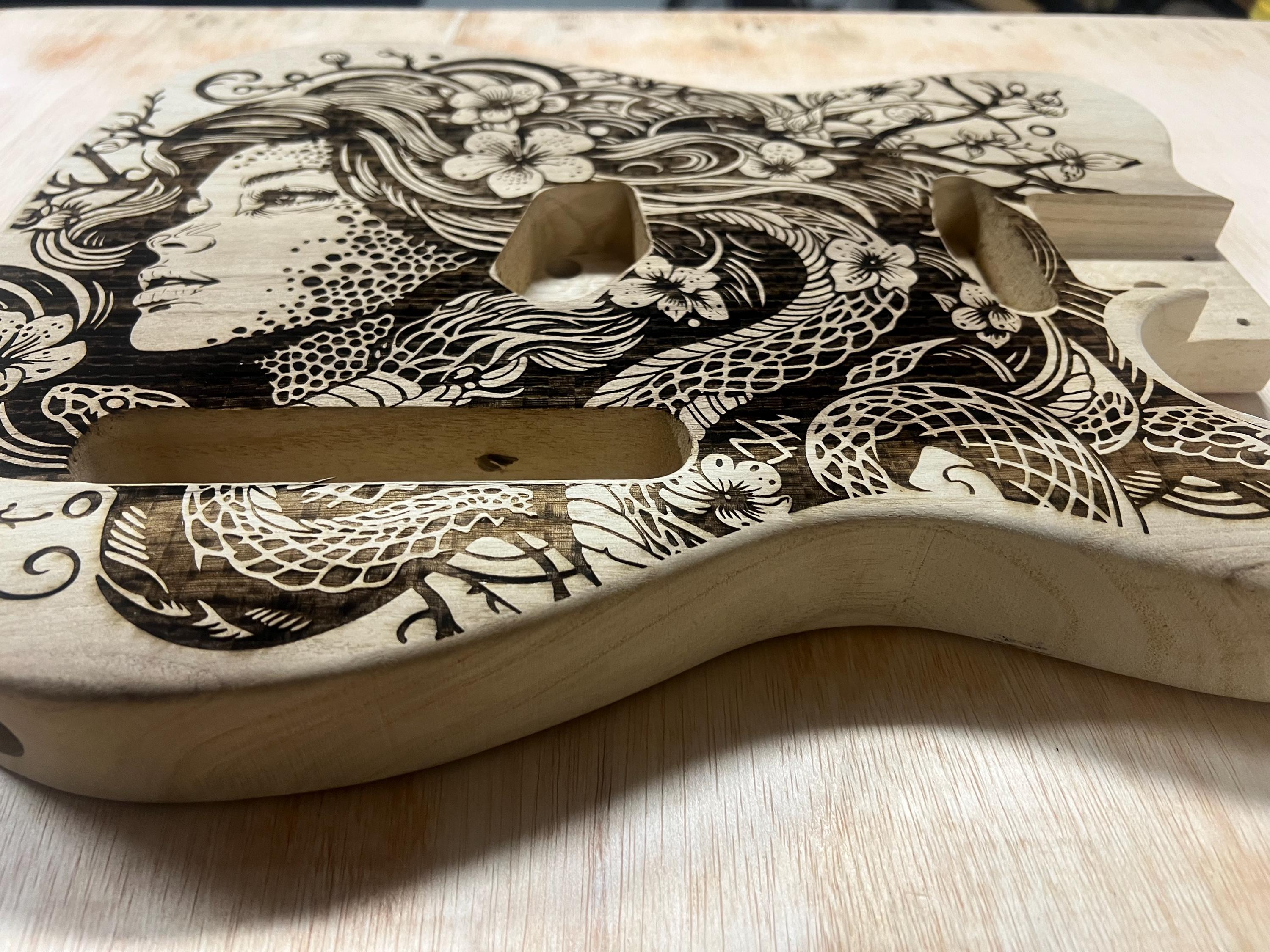 One of a Kind Laser Engraved Telecaster Body - Etsy
