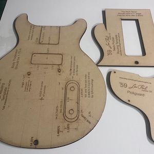 Les Paul Jr. Style Guitar Body Template: MDF Router Guide Kit - Etsy