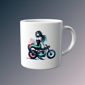 Floral Mermaid Motobike Clipart Bundle Set, Cute Mermaid PNG Design ...