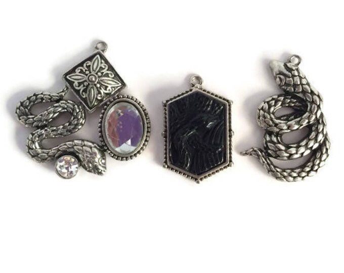 15pcs Snake Charms Silver Tone Snake Charm Pendants 11x33mm - Etsy