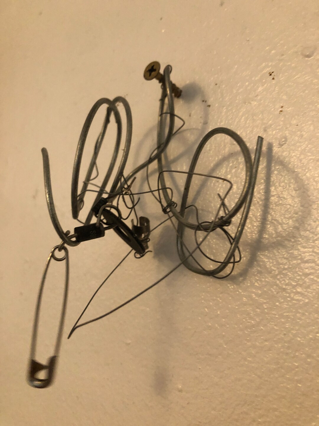 Metal Sculpture 322B Small Steel Wire /mobile/wall Hanging Unique Art ...
