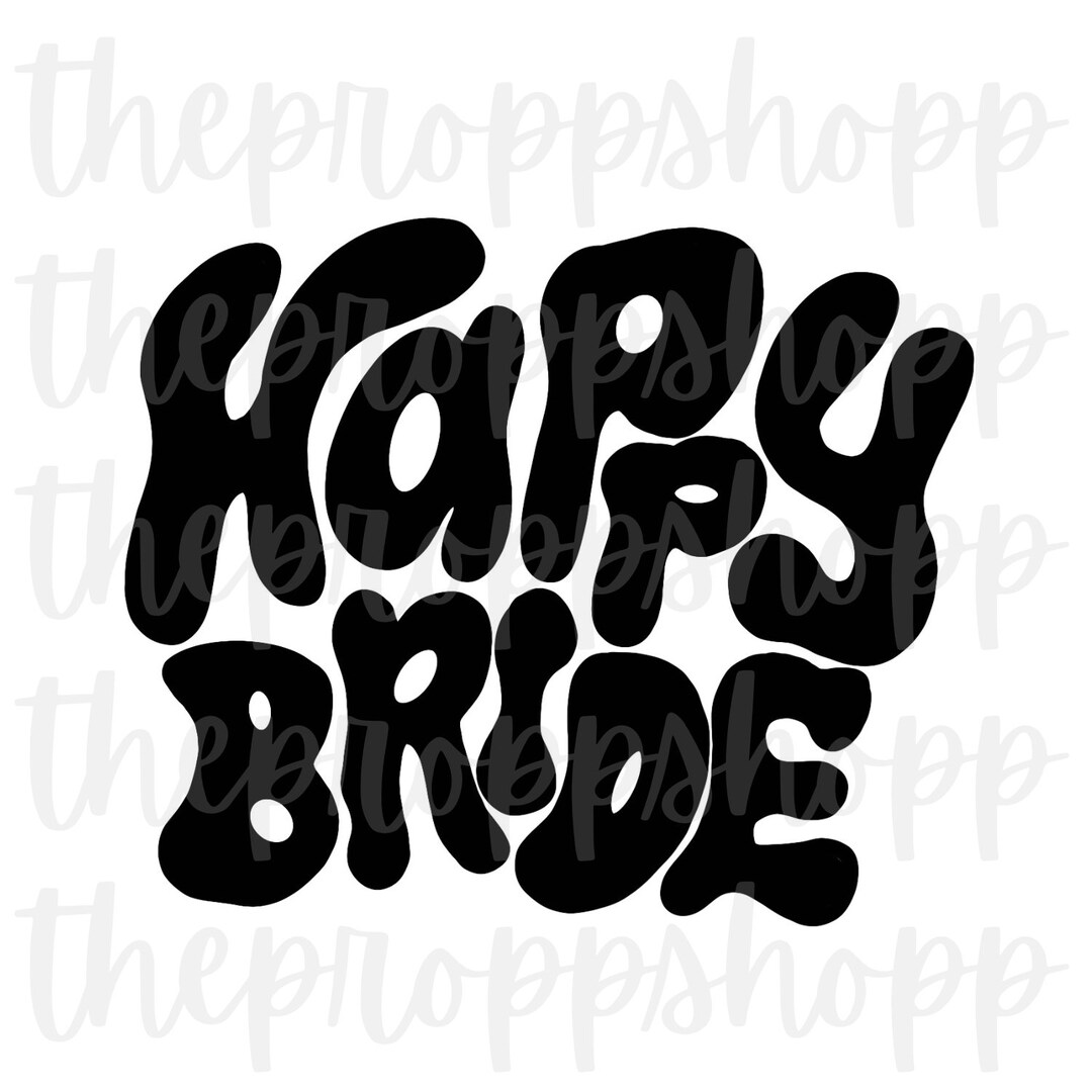 Happy Bride Digital Download - PNG, SVG, JPG Files - Etsy