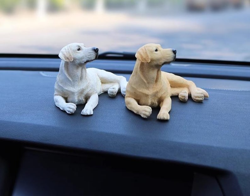 Hand-crafted Labrador Retriever Figurine: Puppy Statue, Decor, Birthday ...