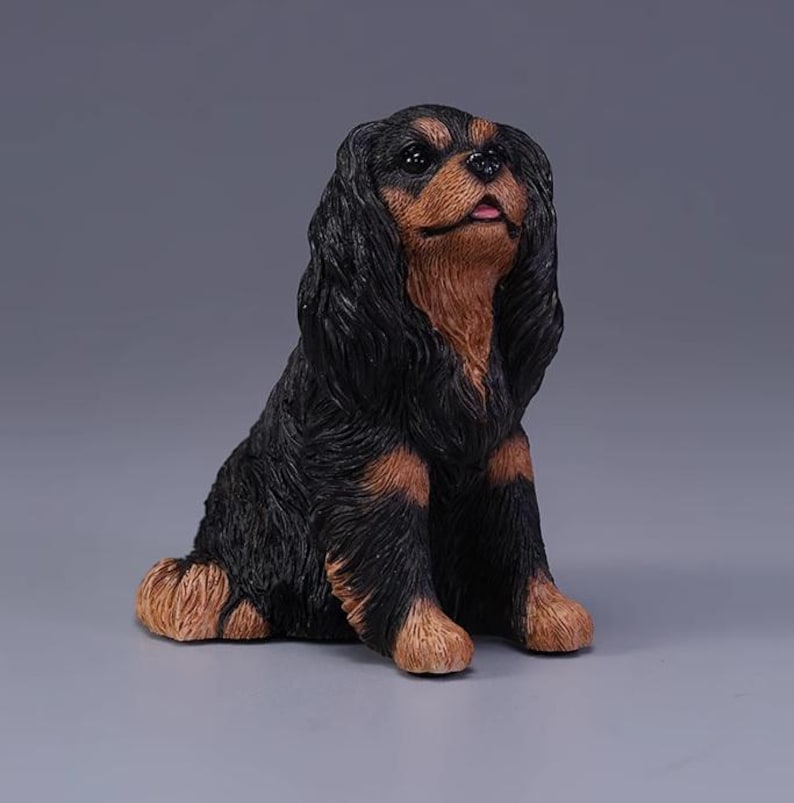 Hand-crafted Cavalier King Charles Spaniel Dog Miniature Action Figure ...
