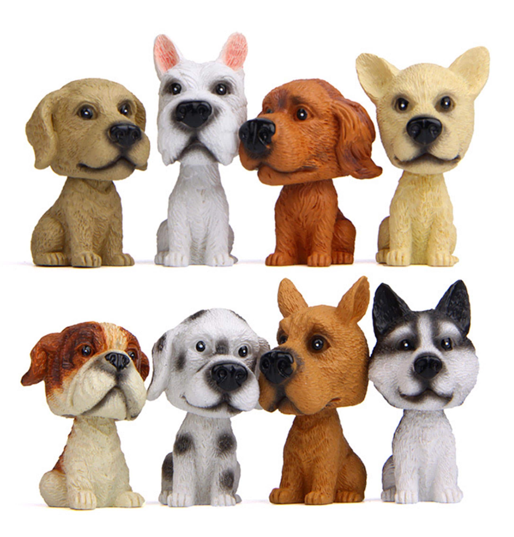 Bobble Head Dog Figurine: Car Dashboard Puppy Ornament,statue Figure ...