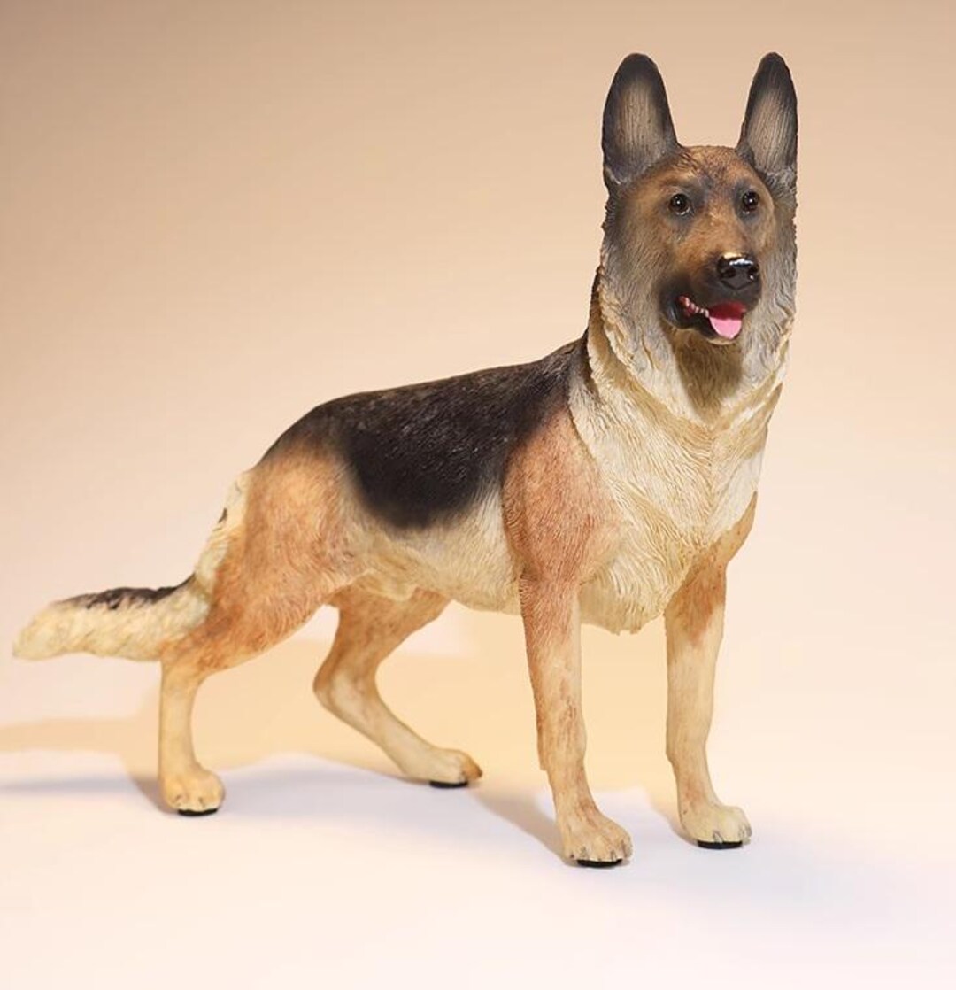 Hand-crafted German Shepherd Dog Action Figure Imitation Puppy Dogs ...