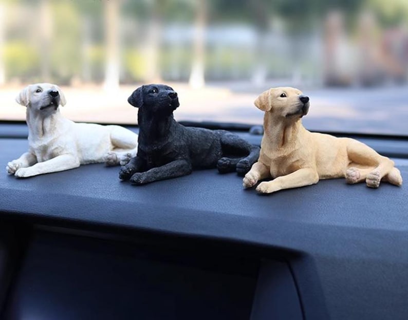 Hand-crafted Labrador Retriever Figurine: Puppy Statue, Decor, Birthday ...