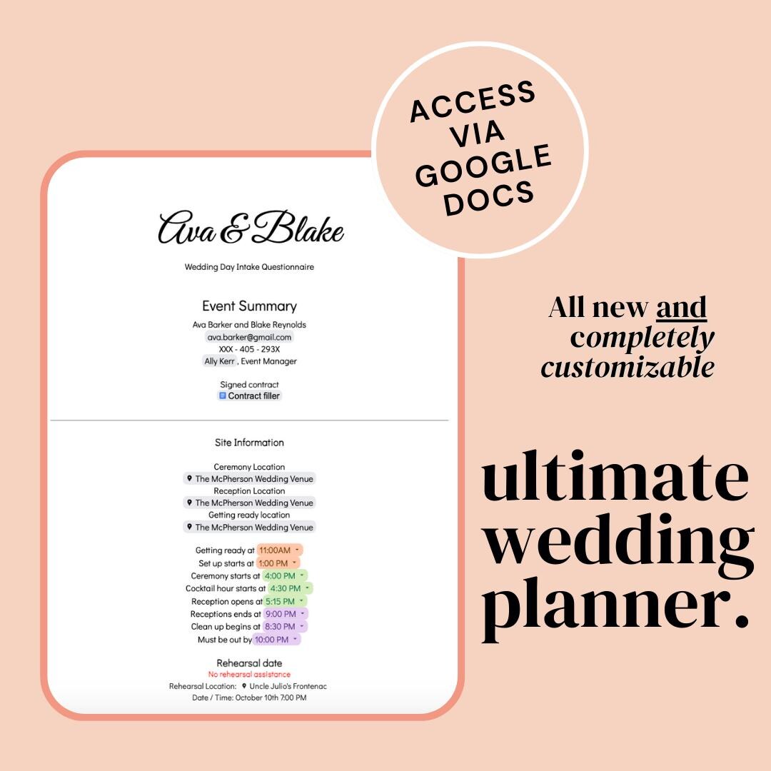 The Ultimate Wedding Planning Guide - Etsy