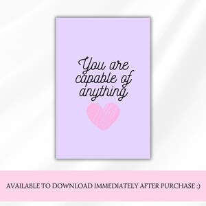 Digital Encouragement Cards, Printable Download, Positivity Cards ...