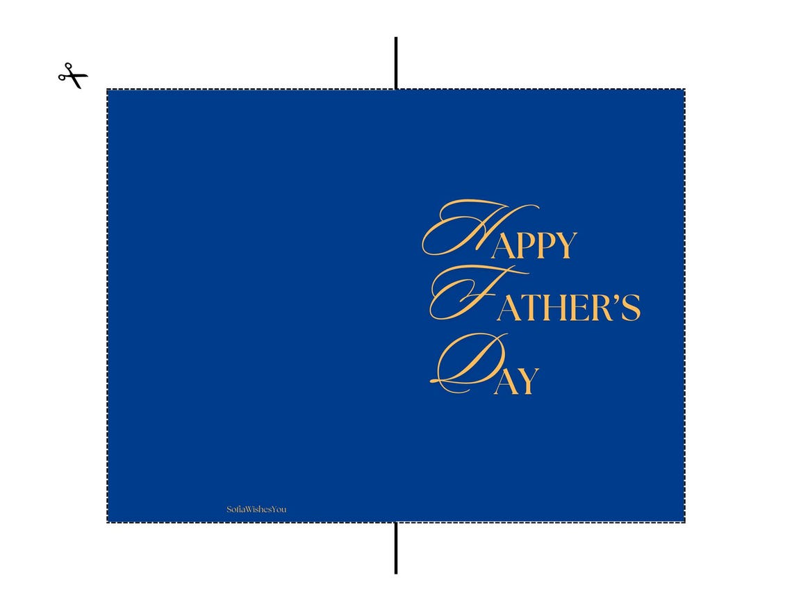 Digital Father's Day Card, Printable Download, Father's Day, Dad, 4 X 6 ...