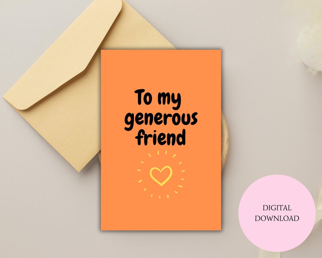 Digital Friendship Cards, Printable Download, Friend Cards, Bestfriend ...