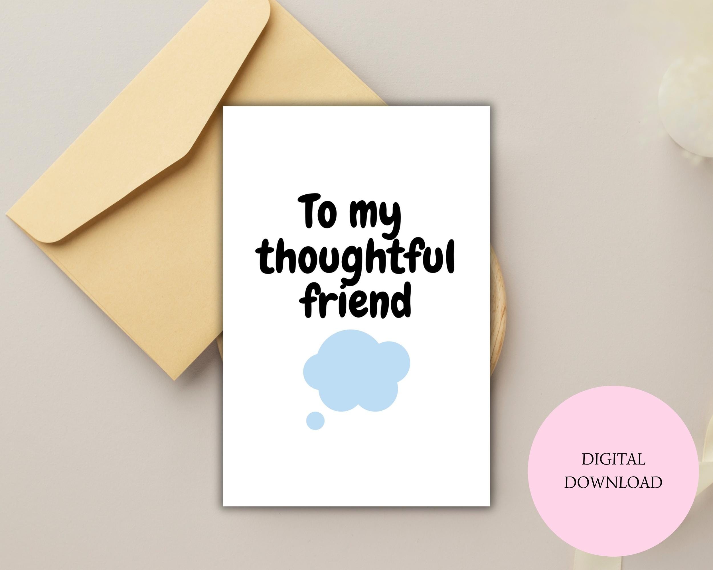 Digital Friendship Cards, Printable Download, Friend Cards, Bestfriend ...