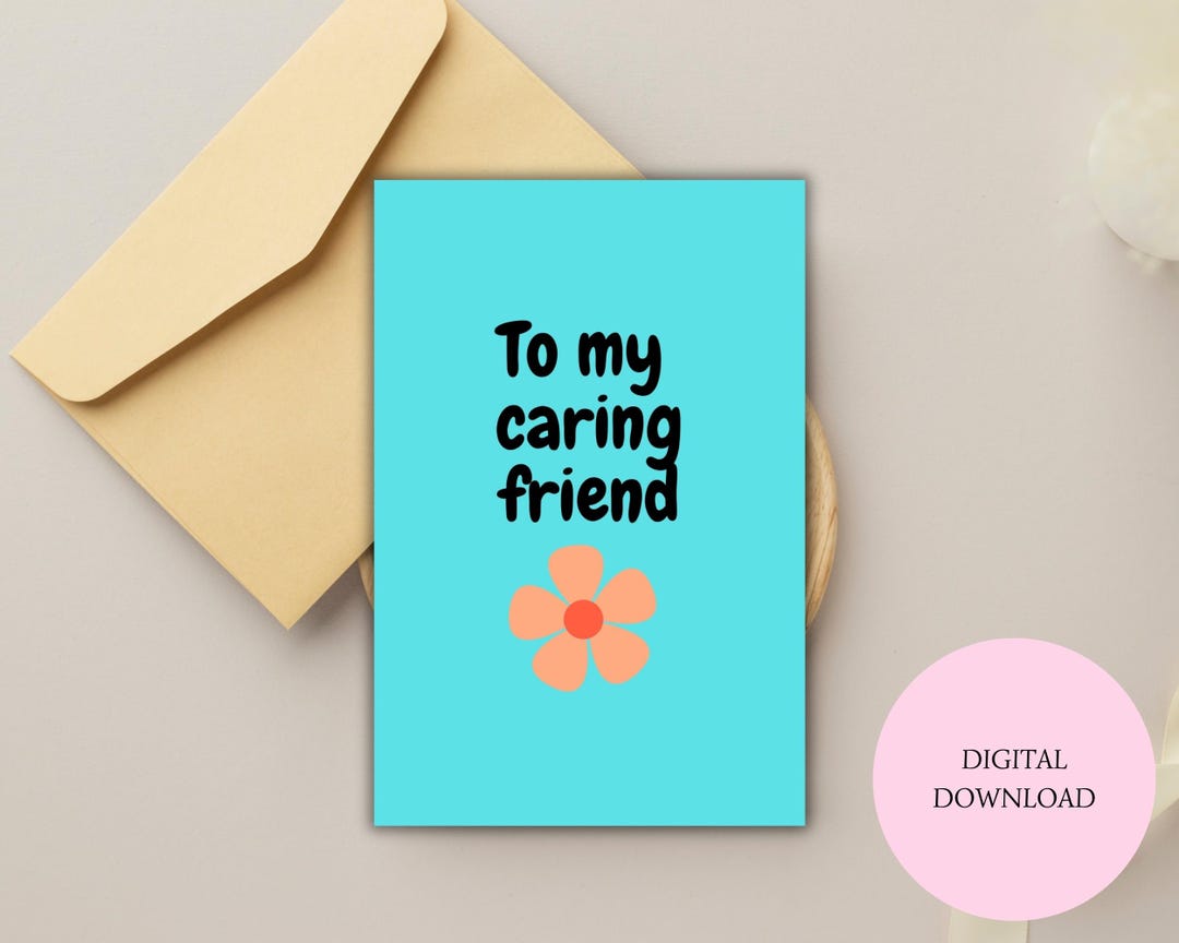 Digital Friendship Cards, Printable Download, Friend Cards, Bestfriend ...