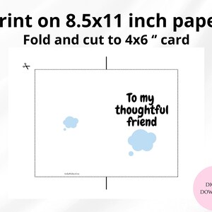 Digital Friendship Cards, Printable Download, Friend Cards, Bestfriend ...