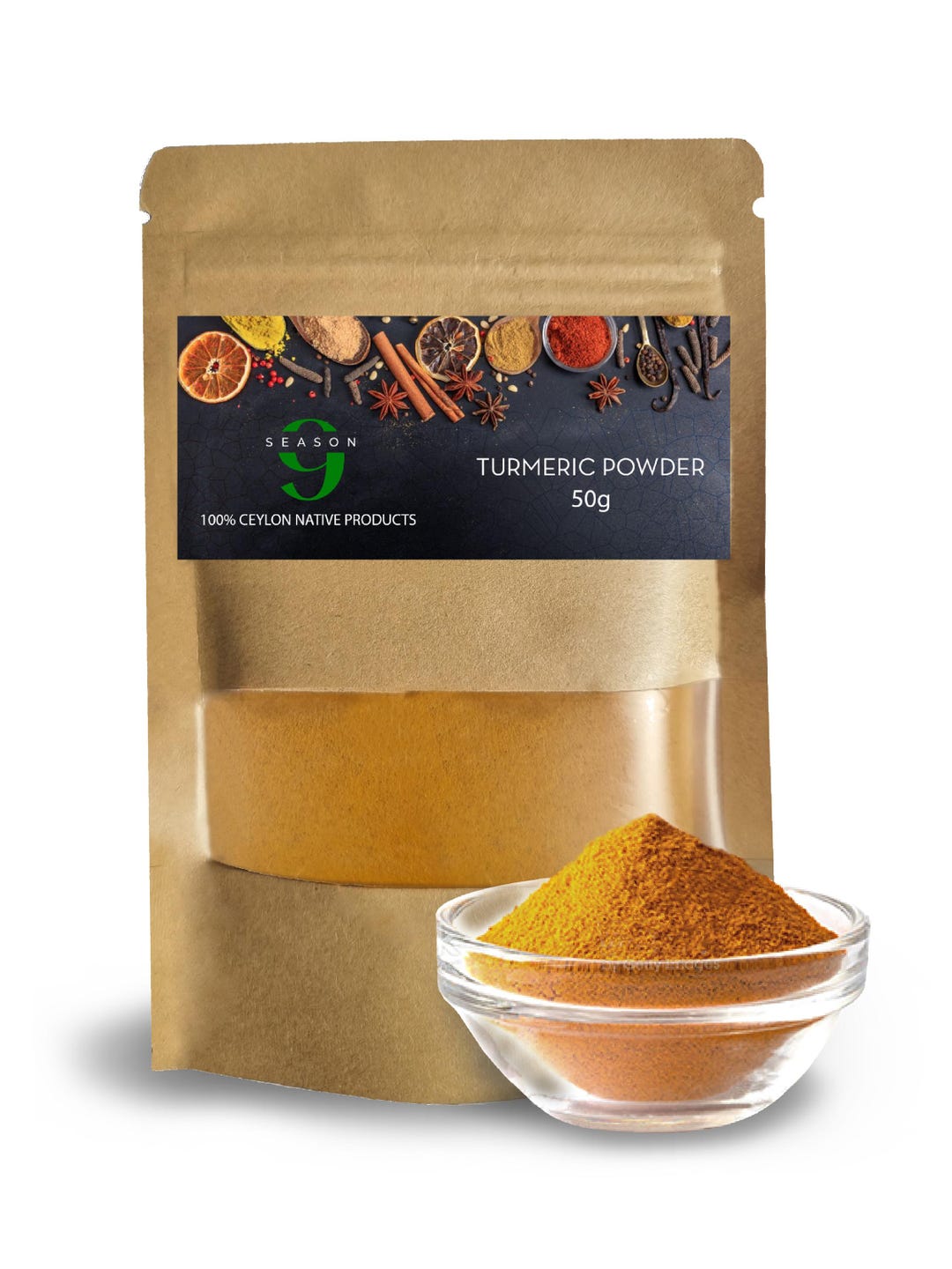 Organic Dried Turmeric Root Ground Powder 50g - Etsy