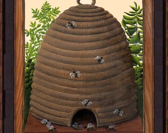 Honey Bee Giclee Print For All You Beekeepers | Etsy