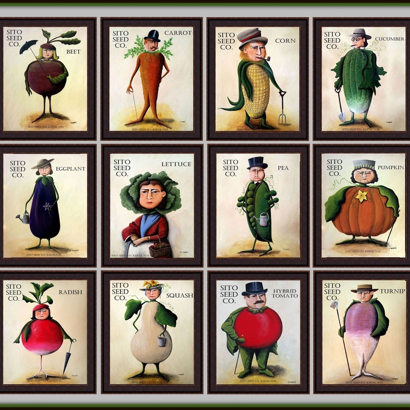 Vegetable People - Etsy