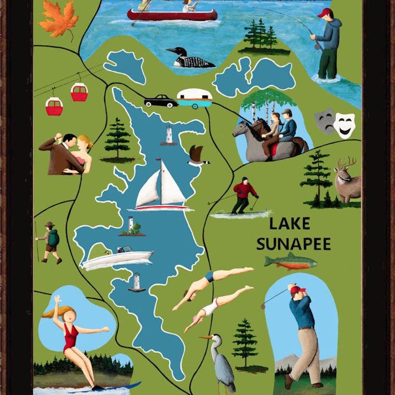 Sunapee Poster - Etsy