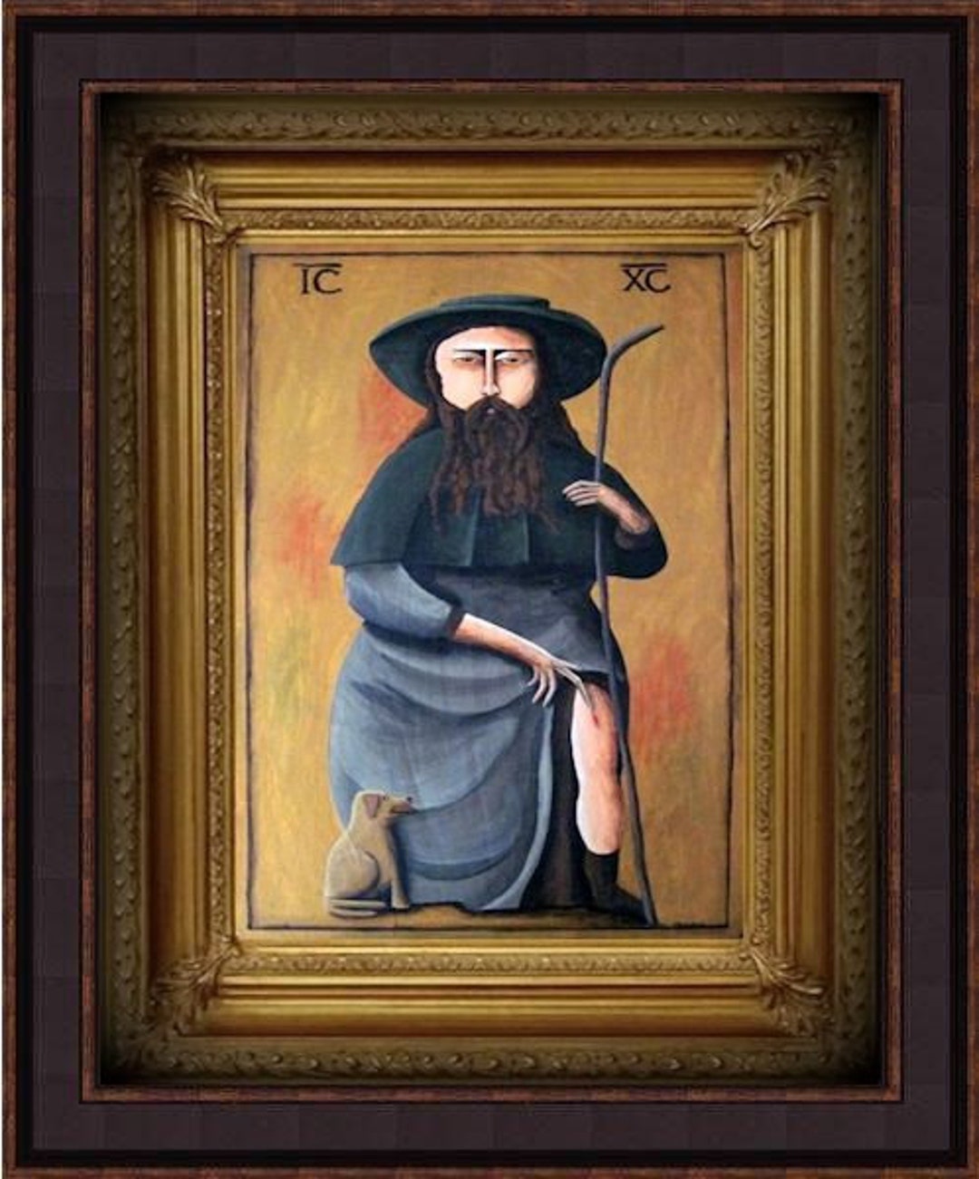 Saint Roch Icon. Patron Saint of Dogs Giclee Print by Tim Campbell - Etsy