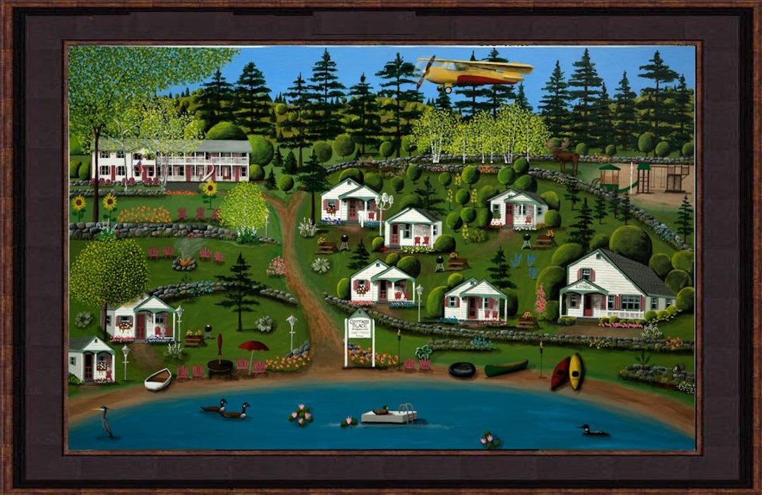 The Cottage Place on Squam Lake New Hampshire Giclee Print by Tim ...