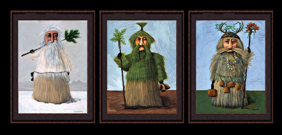 Winter Solstice Vernal Equinox Summer Solstice Giclee | Etsy