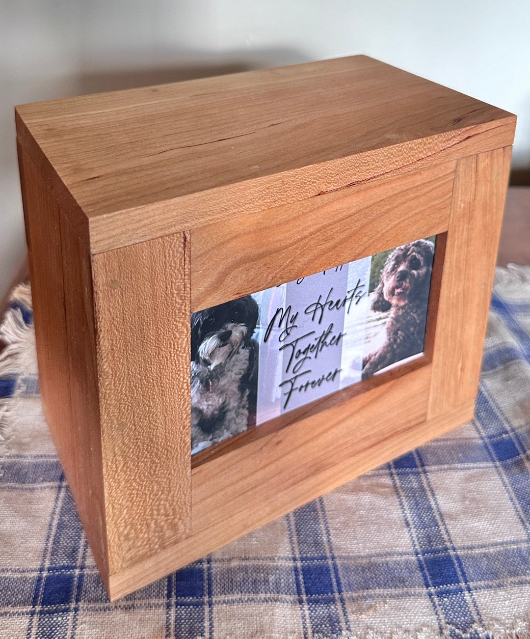 Pet Cremation Memorial Solid Wood Boxes Customized With Your Pet's ...