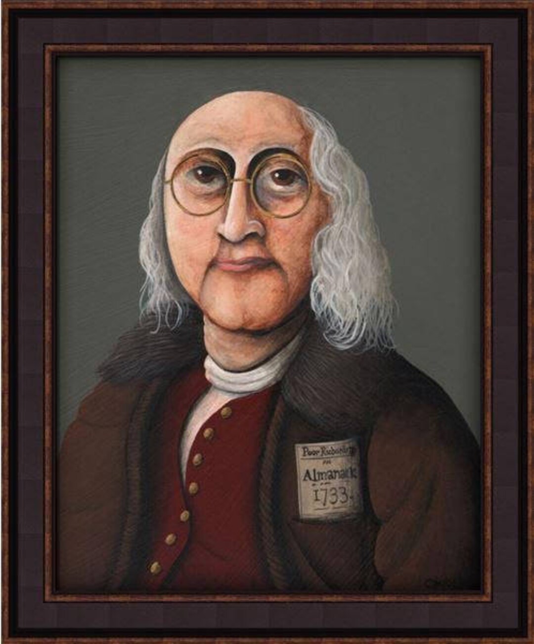 Ben Franklin Giclee Print by New Hampshire Artist, Tim Campbell - Etsy