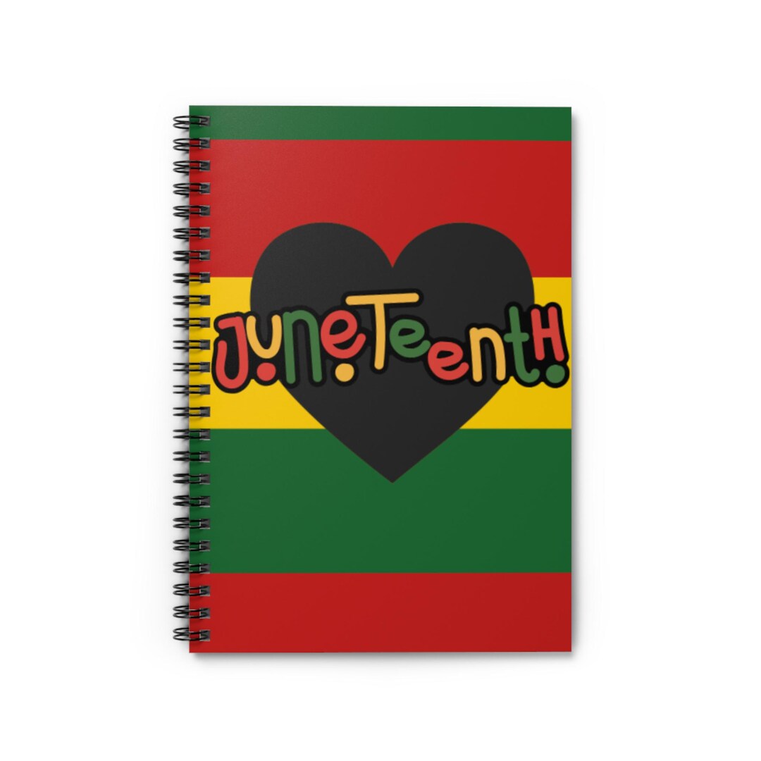 Juneteenth Spiral Notebook, Inspirational Journal, Black History Month ...
