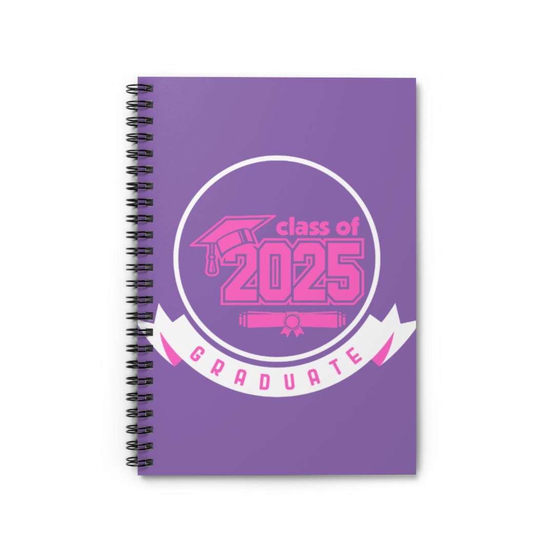 Graduation Spiral Notebook, Class of 2025 Journal, Student Planner ...